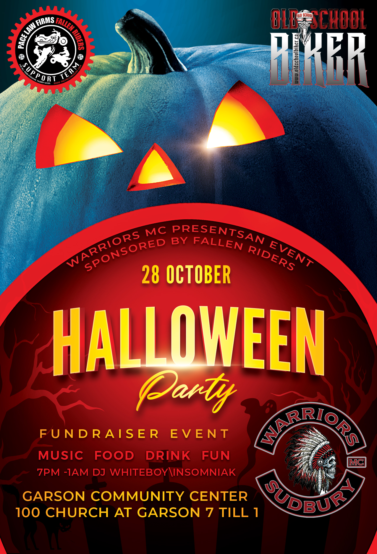 Warriors Halloween Fundraiser - Fallen Riders Support Team